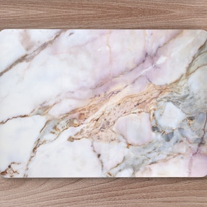 Light Pink Natural Marble Texture Laptop Skin, MacBook Skin, Computer ...