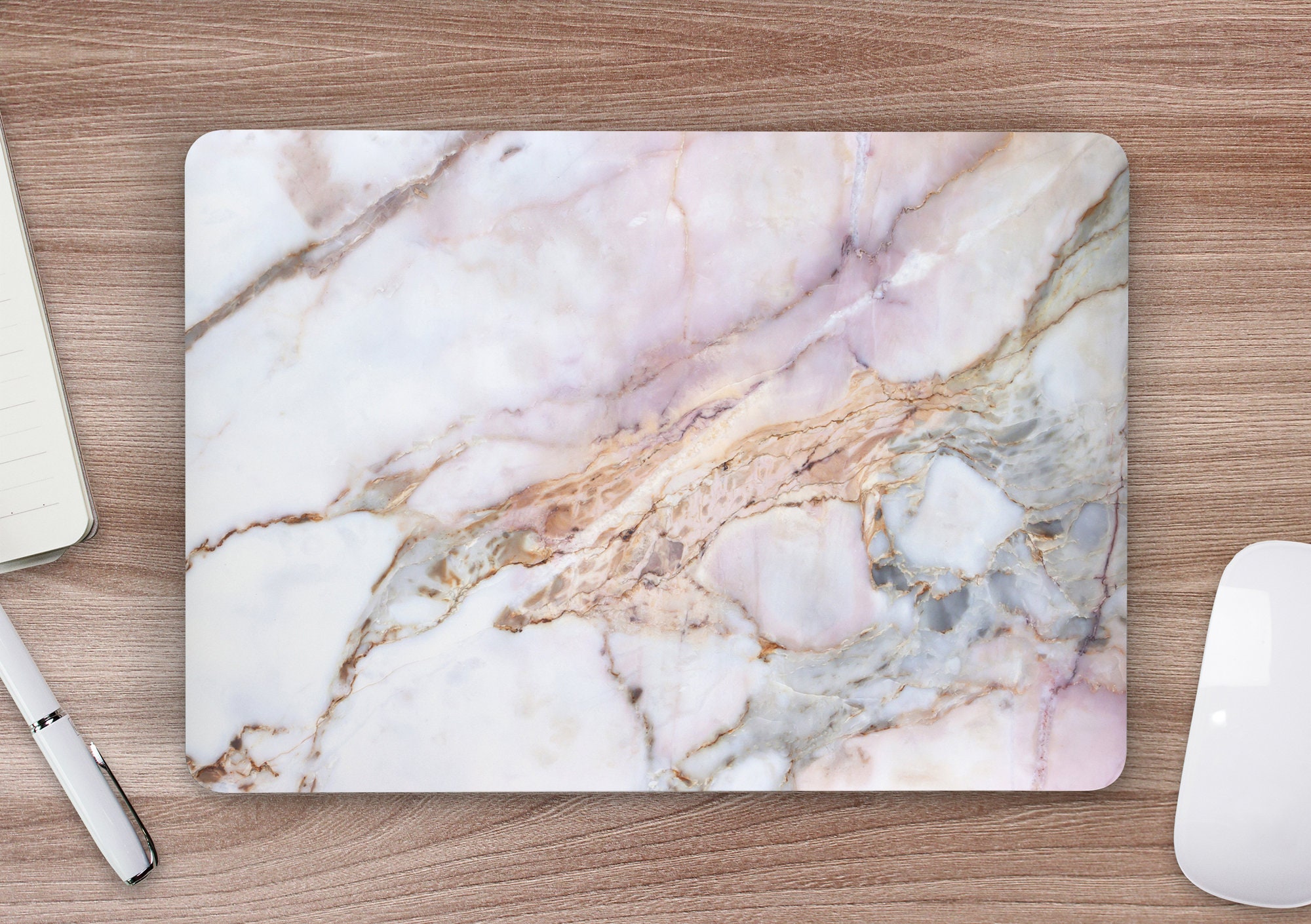 Light Pink Natural Marble Texture Laptop Skin Macbook Skin | Etsy
