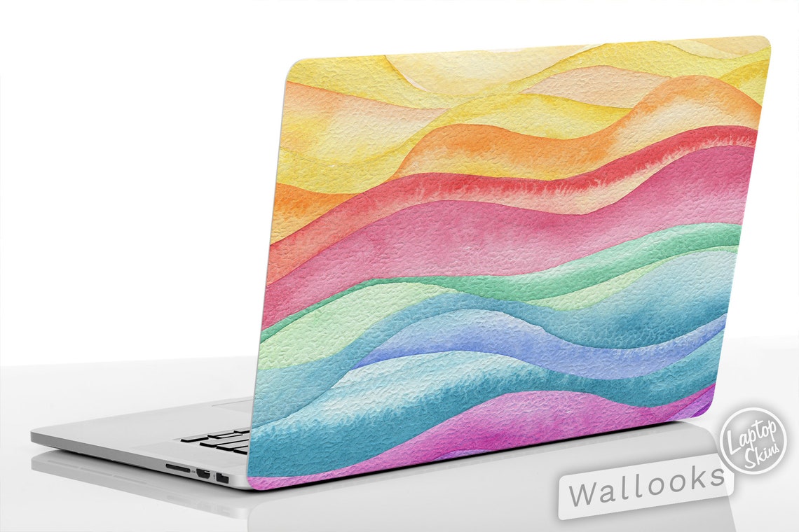 Colorful Swirls Watercolor Texture Laptop Skin Macbook Skin - Etsy