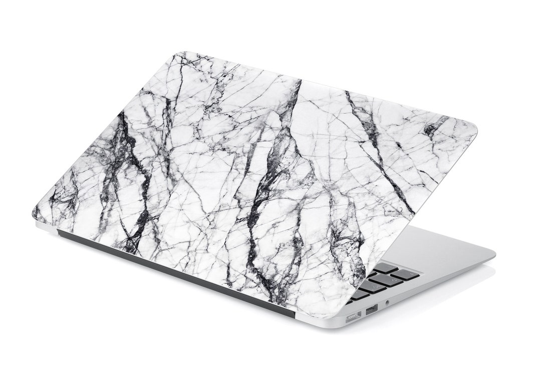 Black and White Granite Texture Laptop Skin, MacBook Skin, Computer ...