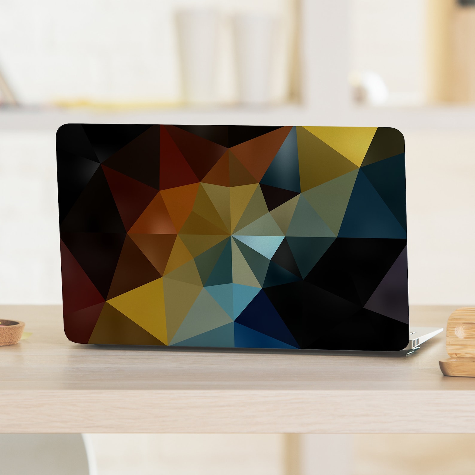 Muted Rainbow Prism Geometric Triangles UNIVERSAL Laptop Skin - Etsy