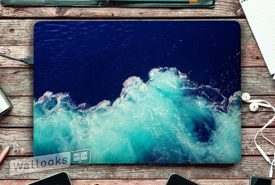 Ocean Deep Water Wave Texture Laptop Skin Macbook Skin | Etsy