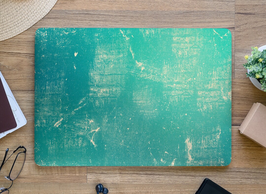 Blue Green Distressed Grunge Texture UNIVERSAL Laptop Skin, Computer ...