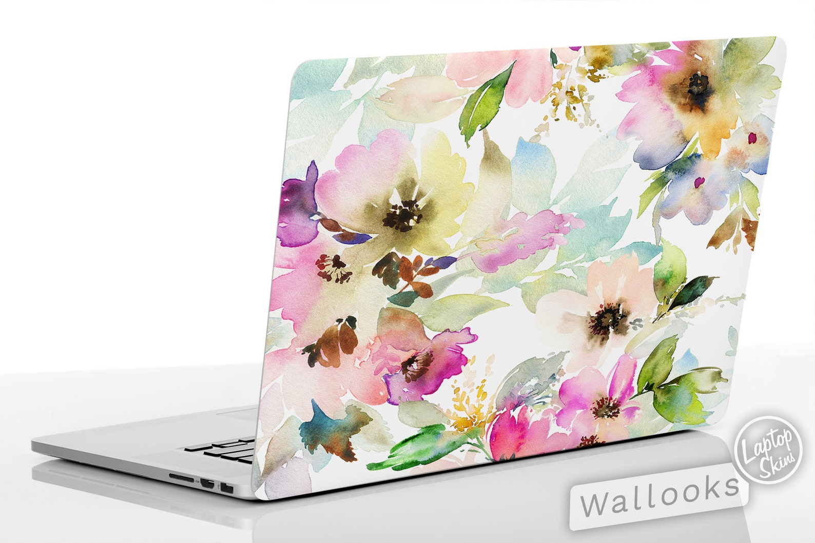 Floral Watercolor Beautiful Flower Pattern Design Laptop Skin - Etsy