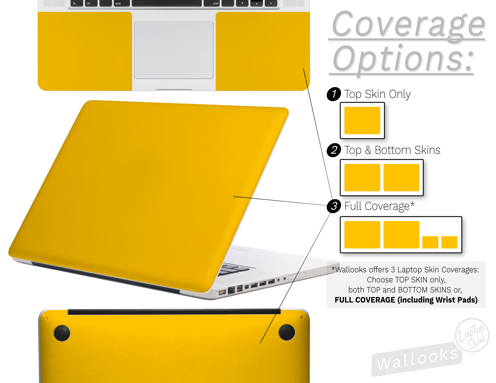 Elegant Floral Pattern Design Laptop Skin, MacBook Skin, Computer Decal ...