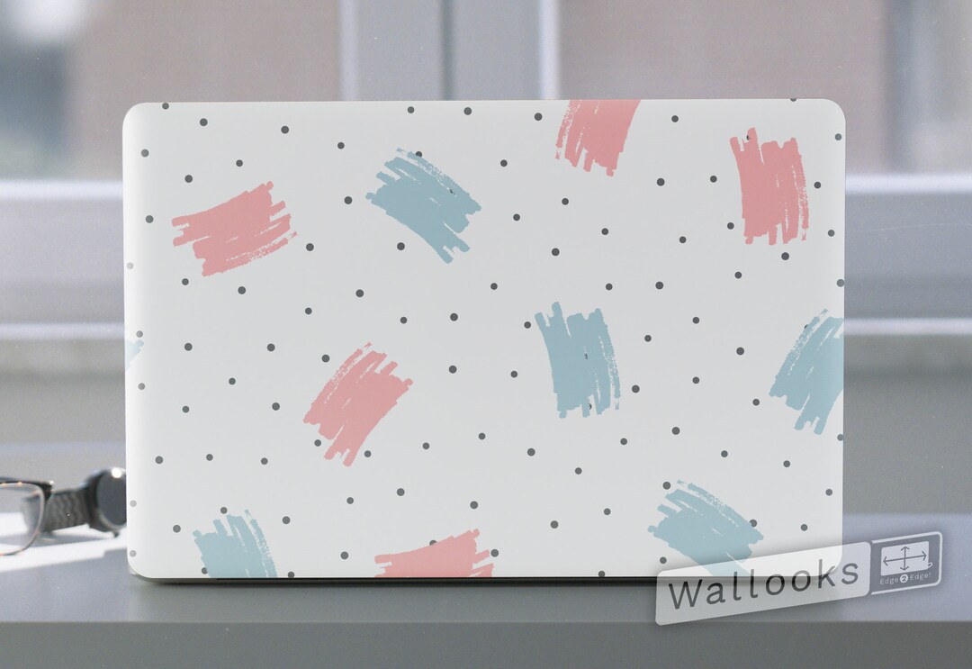Dashes With Dots Simple Illustration Laptop Skin, MacBook Skin ...