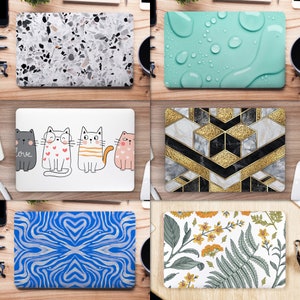 Black & White Wildflower Garden Flower Line UNIVERSAL Laptop Skin ...