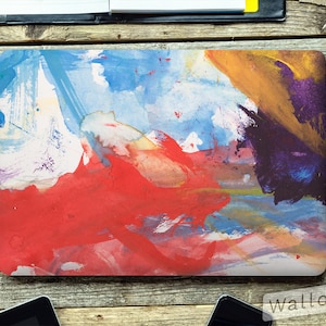 Colorful Oil Painting Smudges Artwork Universal Laptop Skin, Computer ...