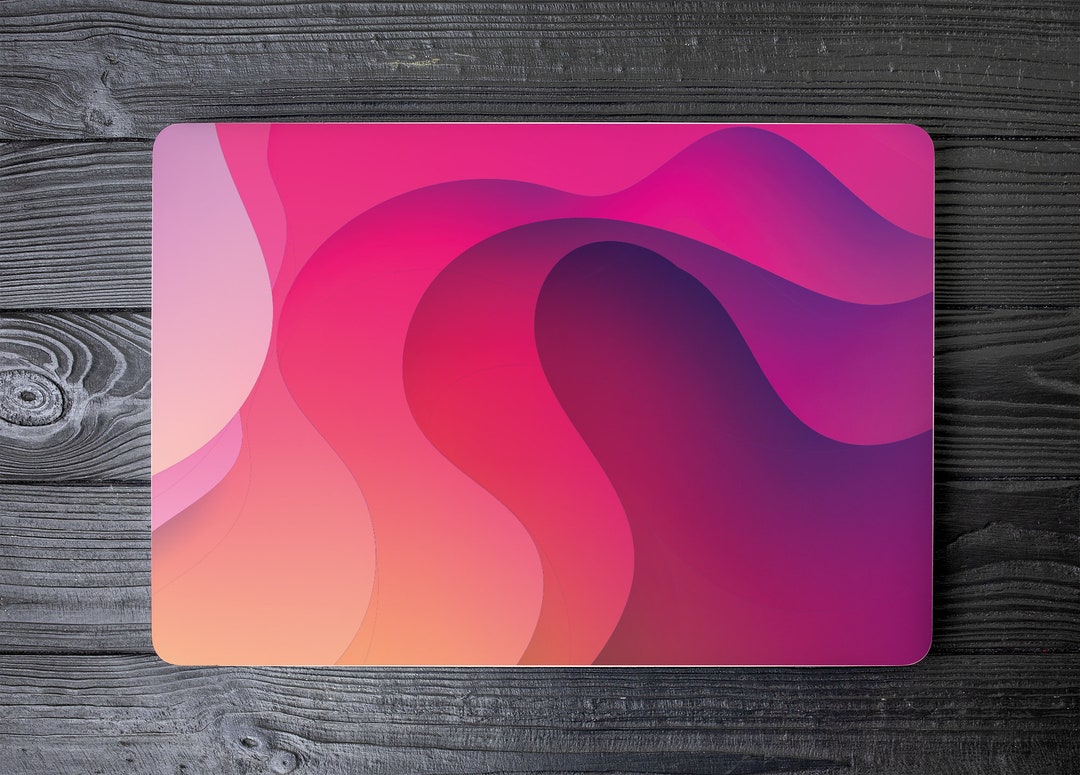 Shades of Pink Magenta Topographic Map UNIVERSAL Laptop Skin, Computer ...