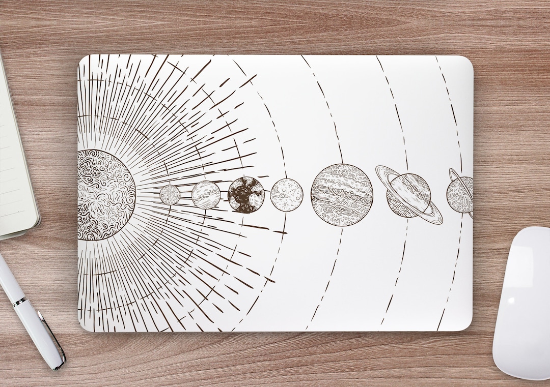 Brown & White Solar System Space Universe UNIVERSAL Laptop Skin ...