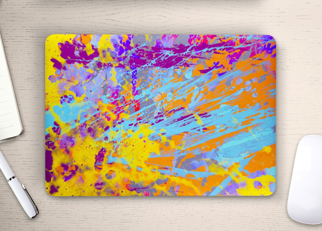Colorful Paint Splatter Smudges Universal Laptop Skin, Computer Decal ...