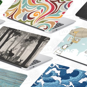 Black Hexagonal Carbon Fiber Design Laptop Skin, MacBook Skin, Computer ...