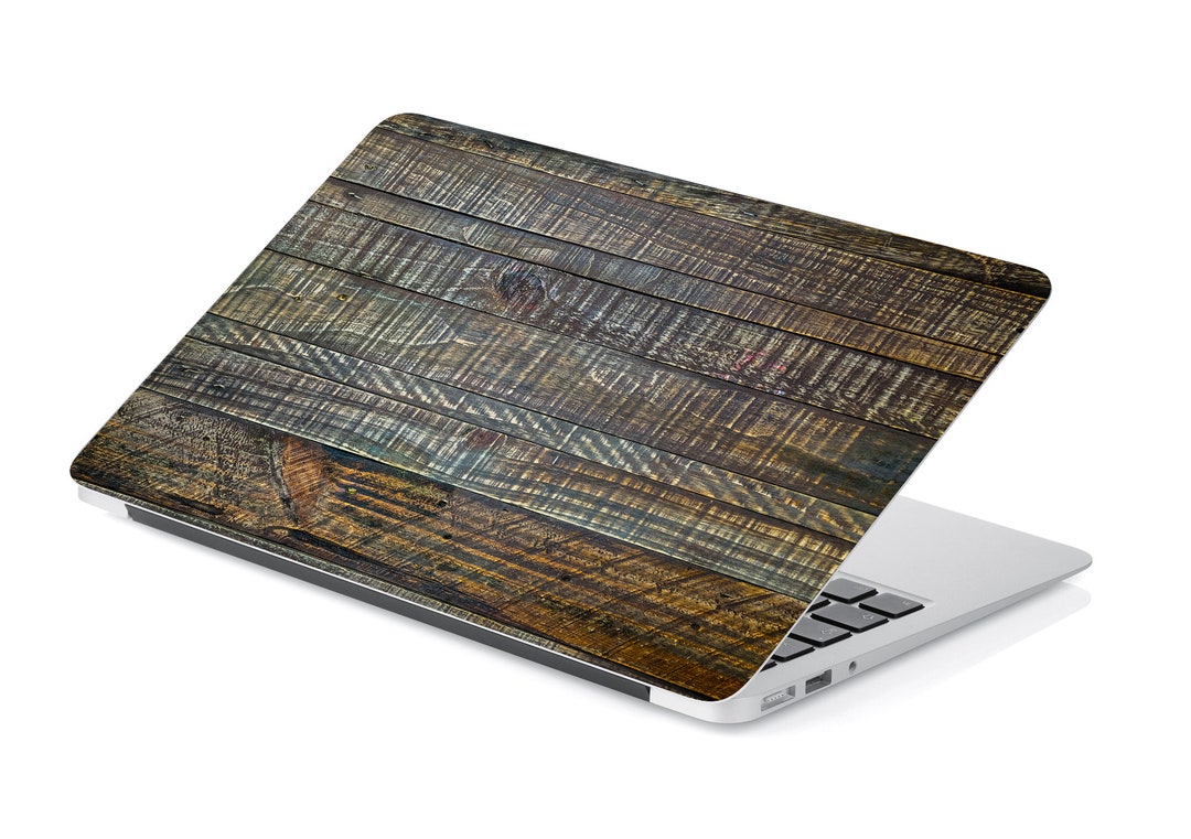 Rustic Wood Plank Boards Laptop Skin, MacBook Skin, Computer Decal ...