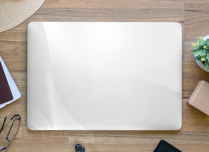 WHITE LINES UNIVERSAL Laptop Skin, Computer Skin, Laptop Sticker Decal ...