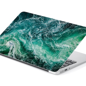 Emerald Green Rolling Ocean Sea Water Waves UNIVERSAL Laptop Skin ...