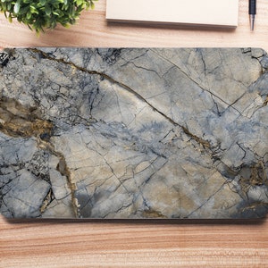 Shades of Grey & Brown Marble Stone Granite UNIVERSAL Laptop Skin ...