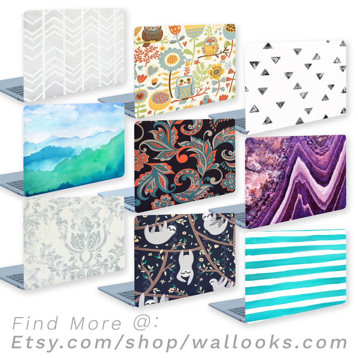 Ocean Deep Water Wave Texture Laptop Skin, MacBook Skin, Computer Decal ...
