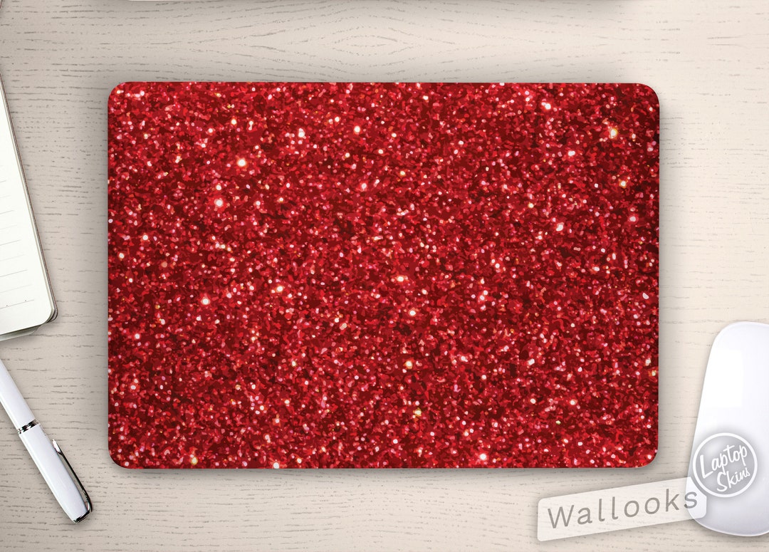 Red Ruby Slippers Glitter Texture Artwork Universal Laptop Skin ...