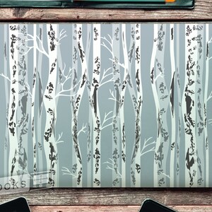 Birch Tree Pattern Woods Nature Art Laptop Skin, MacBook Skin, Computer ...
