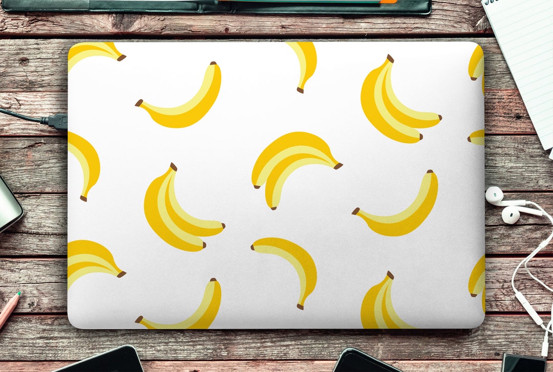 Simple Banana Illustration Pattern Laptop Skin, MacBook Skin, Computer ...