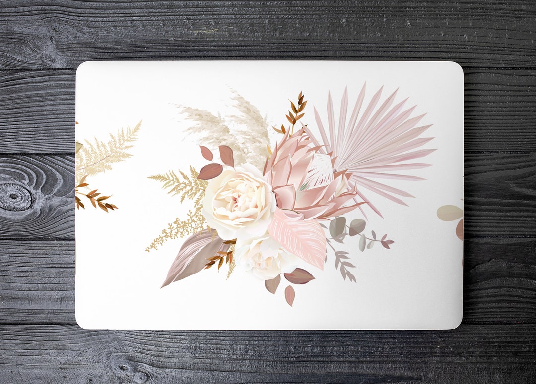 Digital Art Flower Bouquet Peony Palm Grass UNIVERSAL Laptop Skin ...