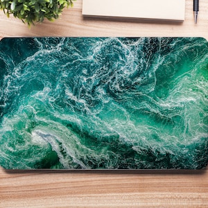 Emerald Green Rolling Ocean Sea Water Waves UNIVERSAL Laptop Skin ...
