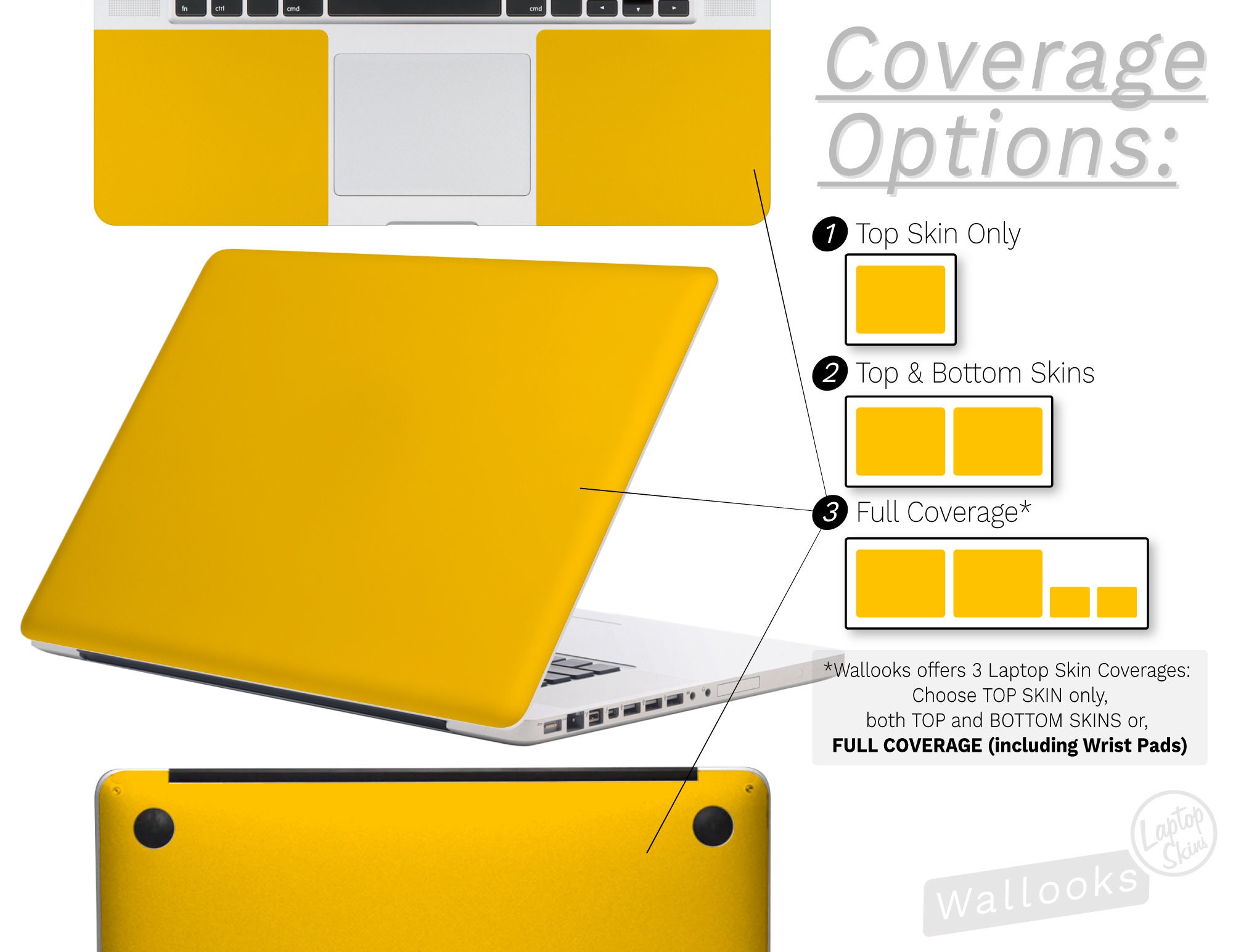 BOLD SOLID COLOR Laptop Skins - Choose Your Color! Universal Laptop ...