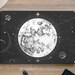 Black & White Moon in Space Planets Stars UNIVERSAL Laptop Skin ...