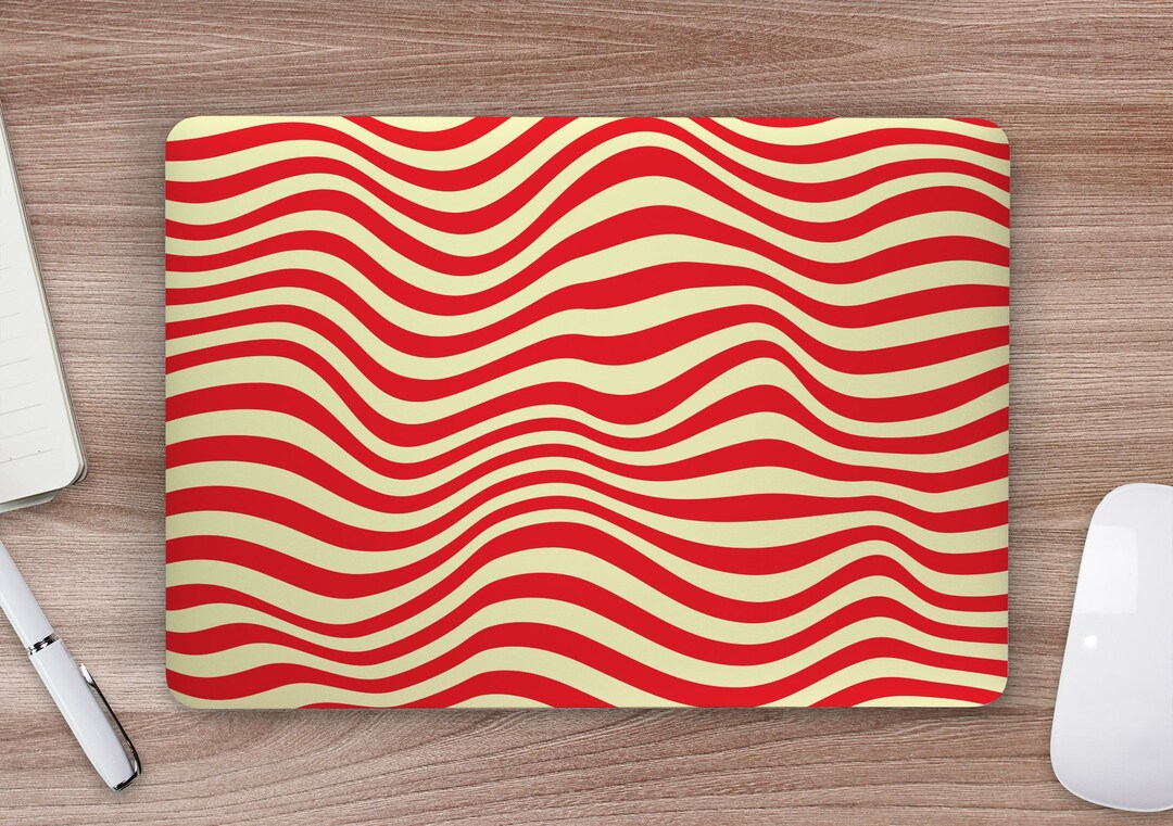RED WAVES UNIVERSAL Laptop Skin, Computer Skin, Laptop Sticker Decal ...