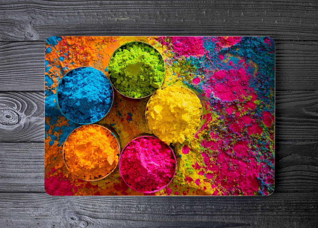 Rainbow Pigments Powder Dyes on Display UNIVERSAL Laptop Skin, Computer ...