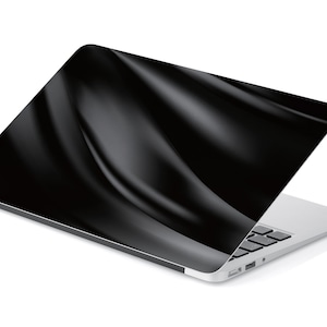 Dramatic Black Silk Draping Fabric UNIVERSAL Laptop Skin, Computer Skin ...