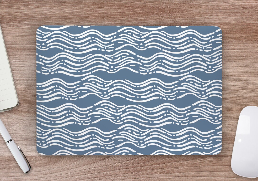 Waves Simple Pattern Illustration Laptop Skin, MacBook Skin, Computer ...