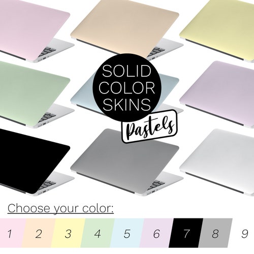 PASTEL SOLID COLOR Laptop Skins Choose Your Color Universal - Etsy ...