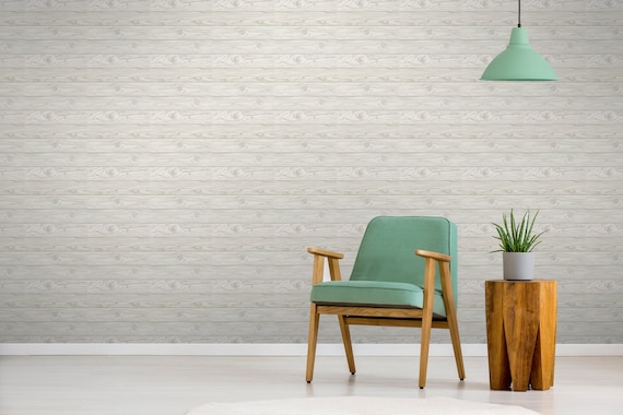 Faux Wood Paneling Wall Paper Removable Peel and Stick Wall | Etsy