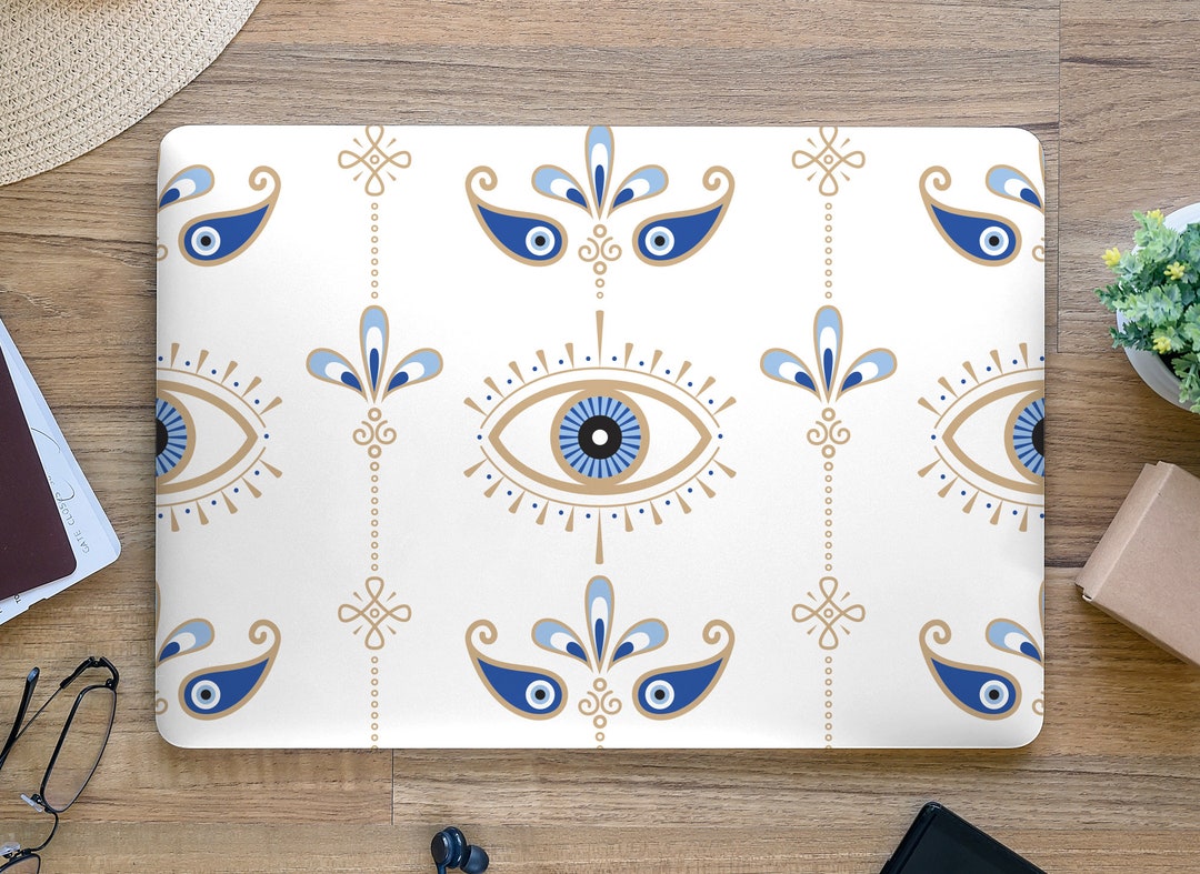 Blue See No Evil All Seeing Eye Evil Eye UNIVERSAL Laptop Skin ...