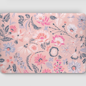 PINK FLOWERS UNIVERSAL Laptop Skin, Computer Skin, Laptop Sticker Decal ...