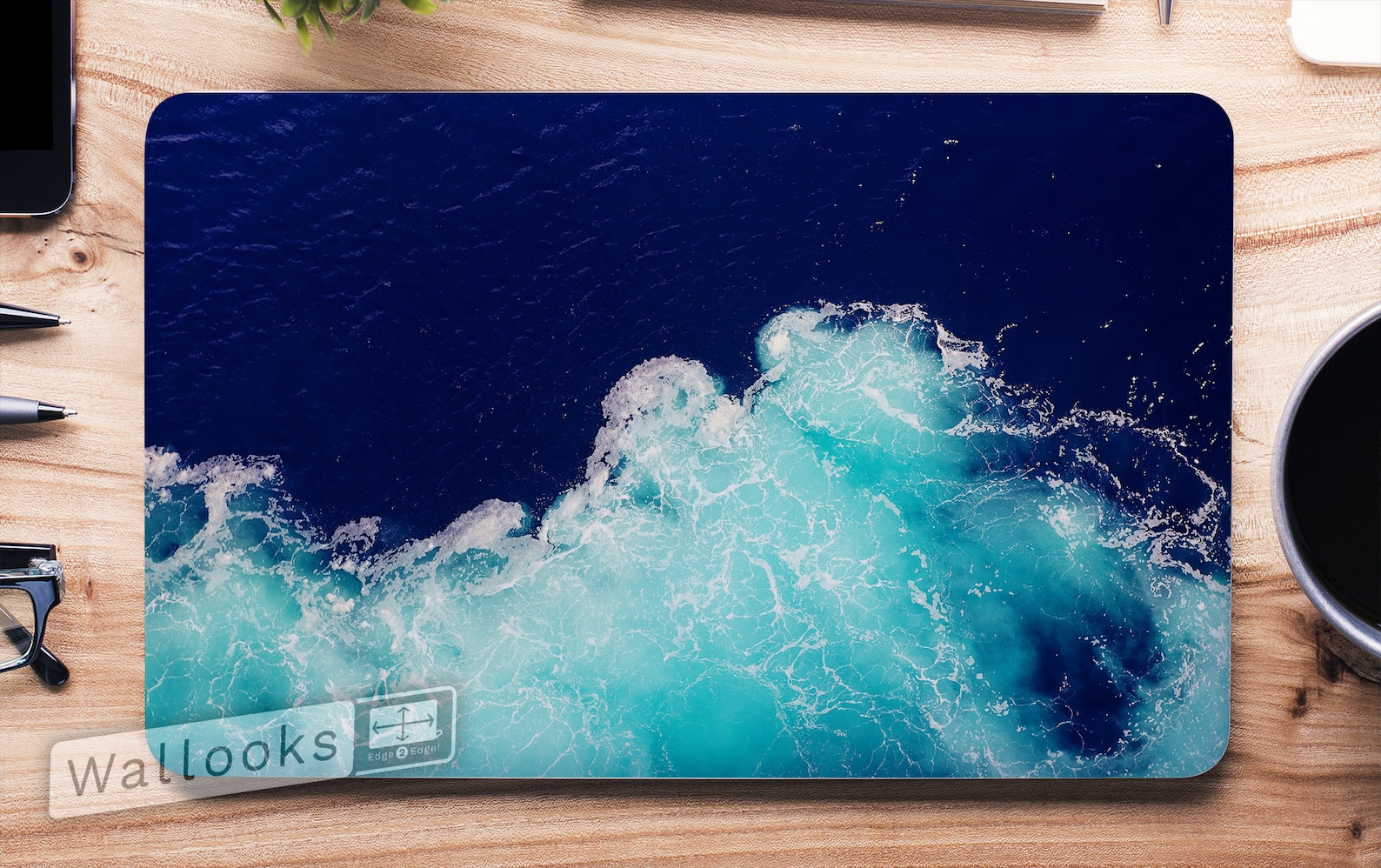 Ocean Deep Water Wave Texture Laptop Skin, MacBook Skin, Computer Decal ...