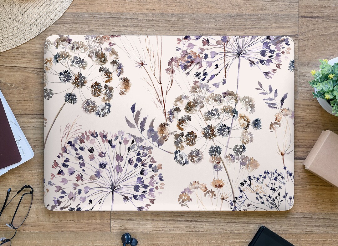 WATERCOLOR FLOWER UNIVERSAL Laptop Skin, Computer Skin, Laptop Sticker ...