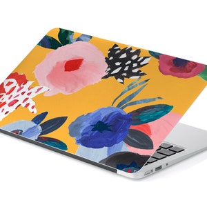 Bright Painted Paper Collage Flowers UNIVERSAL Laptop Skin, Computer ...