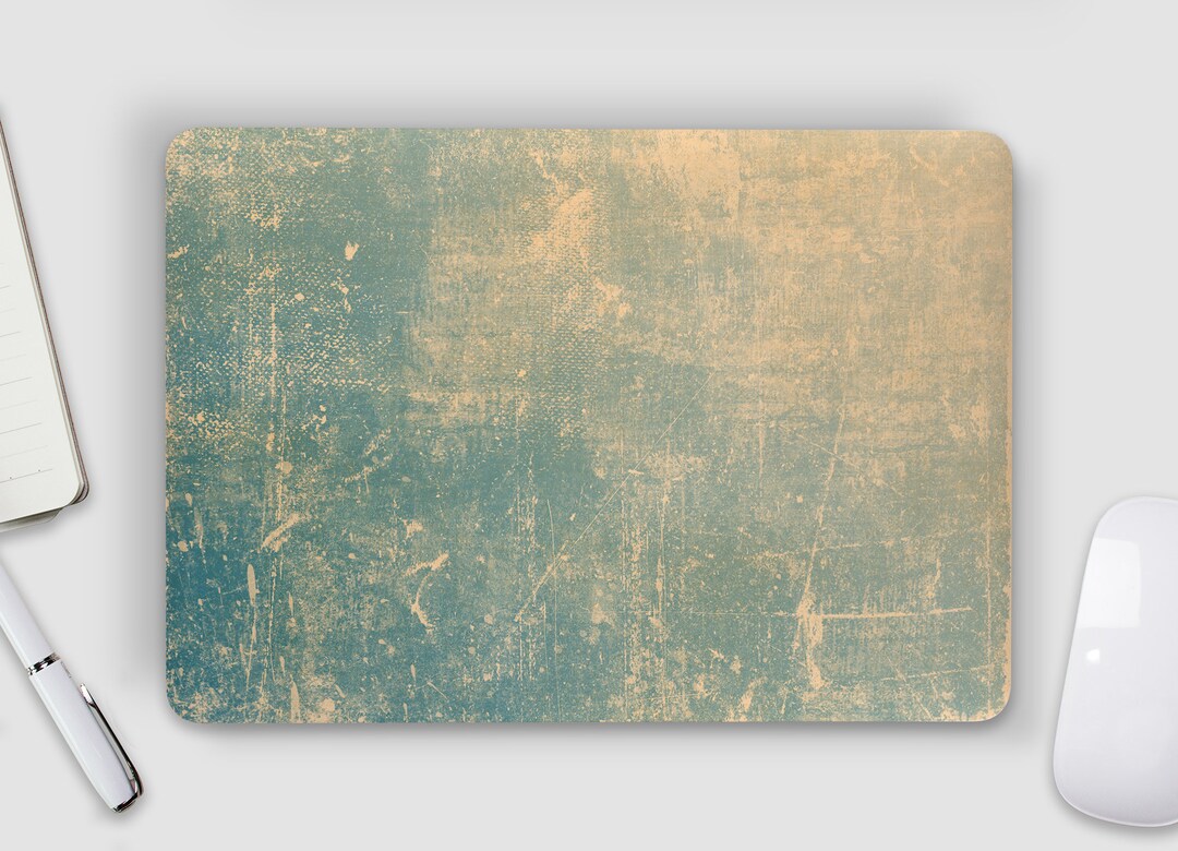 Distressed 90s Grunge Green & Tan Texture UNIVERSAL Laptop Skin ...