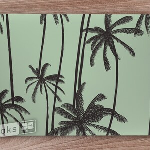 Tropical Palm Tree Pattern Laptop Skin, MacBook Skin, Computer Decal Sticker Full Coverage ...