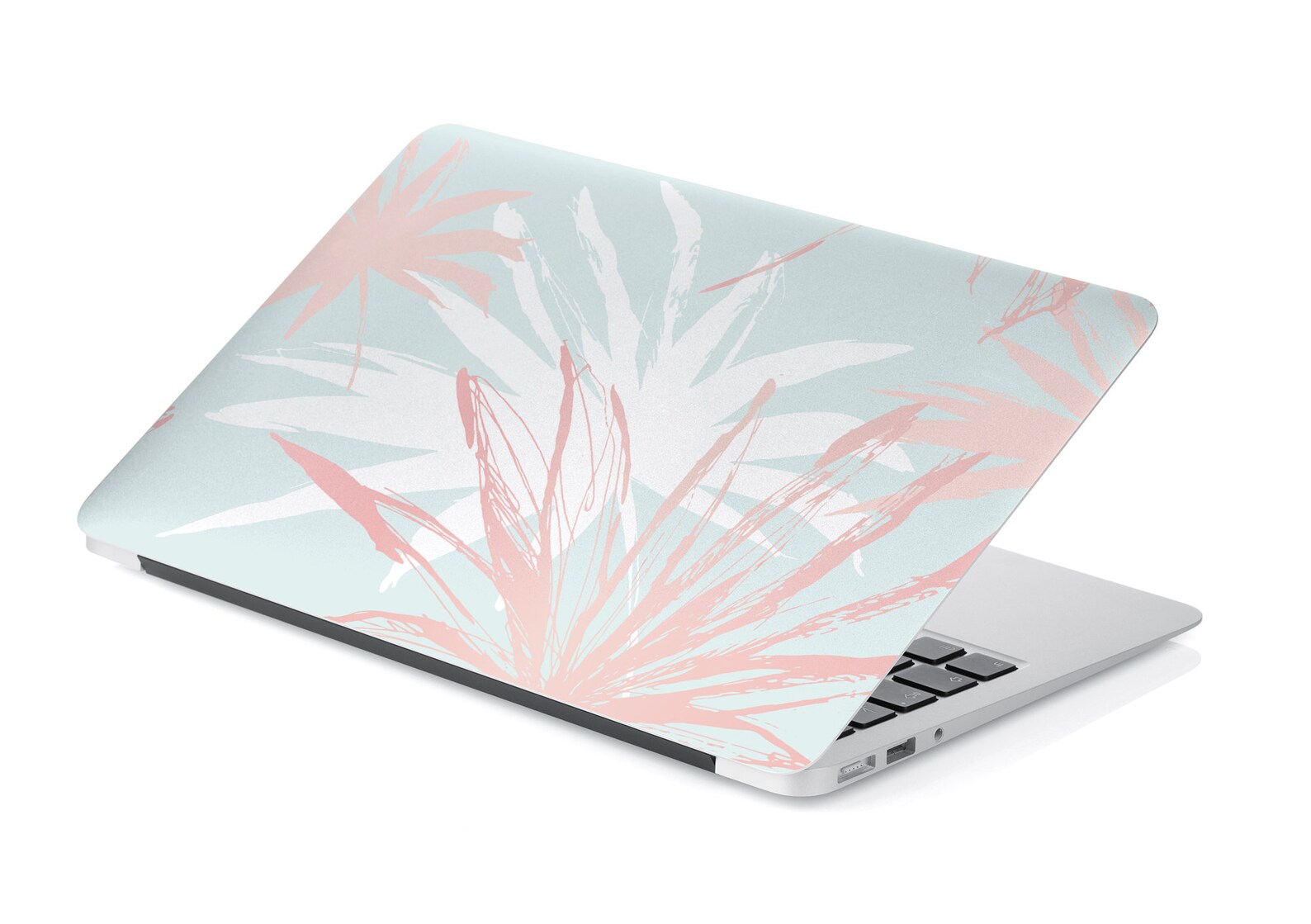 Distressed Pink & White Palm Tree on Mint UNIVERSAL Laptop - Etsy