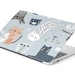 Playful Kitty Cat Party Illustration Laptop Skin, MacBook Skin ...