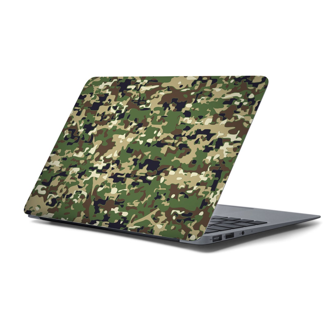Woodland Army Faux Camouflage Pattern Camo UNIVERSAL Laptop Skin ...