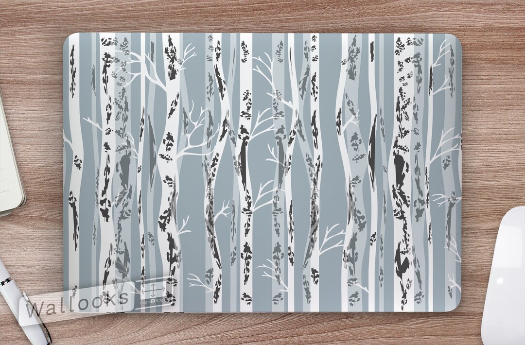 Birch Tree Pattern Woods Nature Art Laptop Skin, MacBook Skin, Computer ...