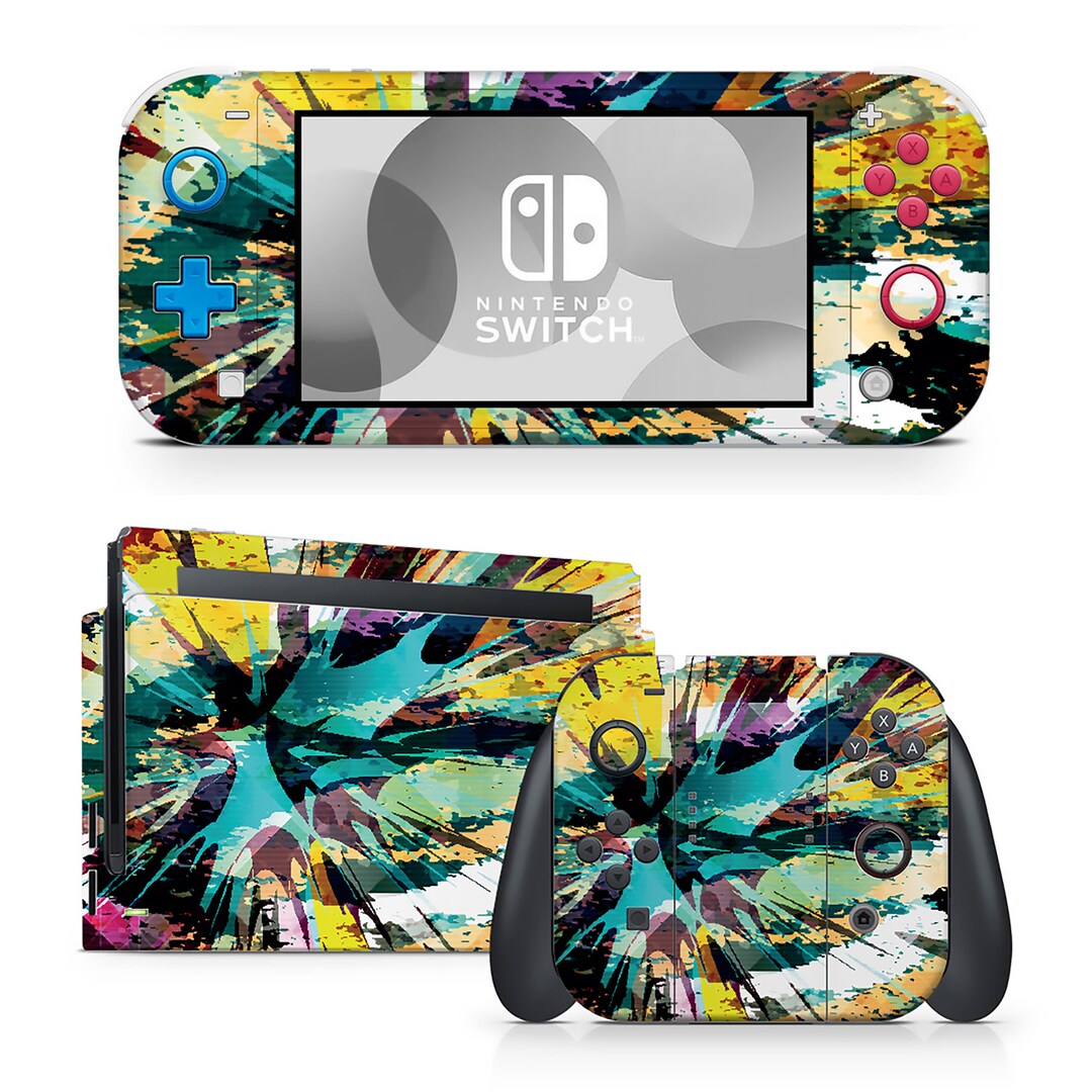 Tie Dye Paint Splatter Blast Art Nintendo Switch Skin Full Coverage ...