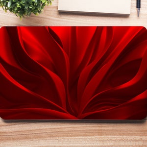 Red 3D Liquid Moving Sculptural Fabric UNIVERSAL Laptop Skin, Computer ...