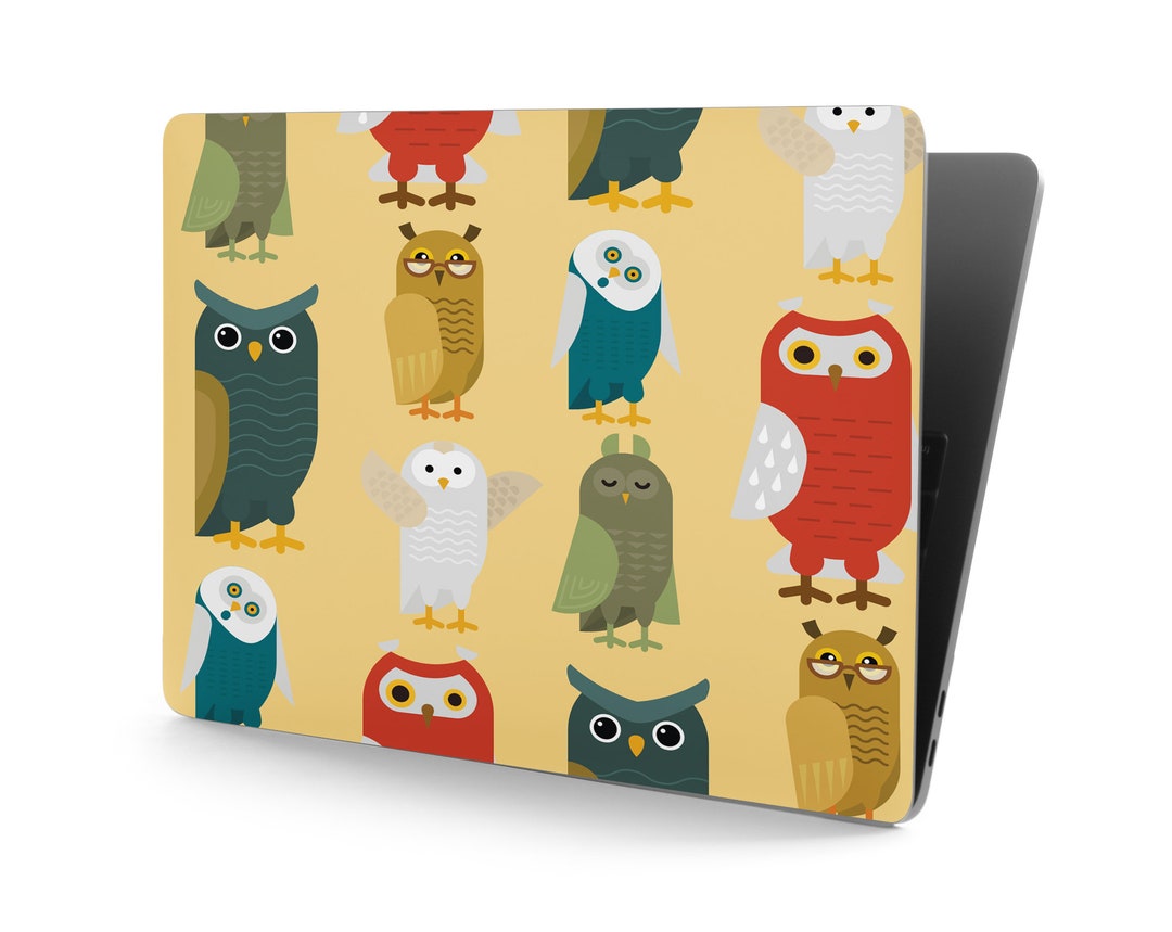 Owl Family Illustration Artwork Drawing Universal Laptop Skin, Computer ...