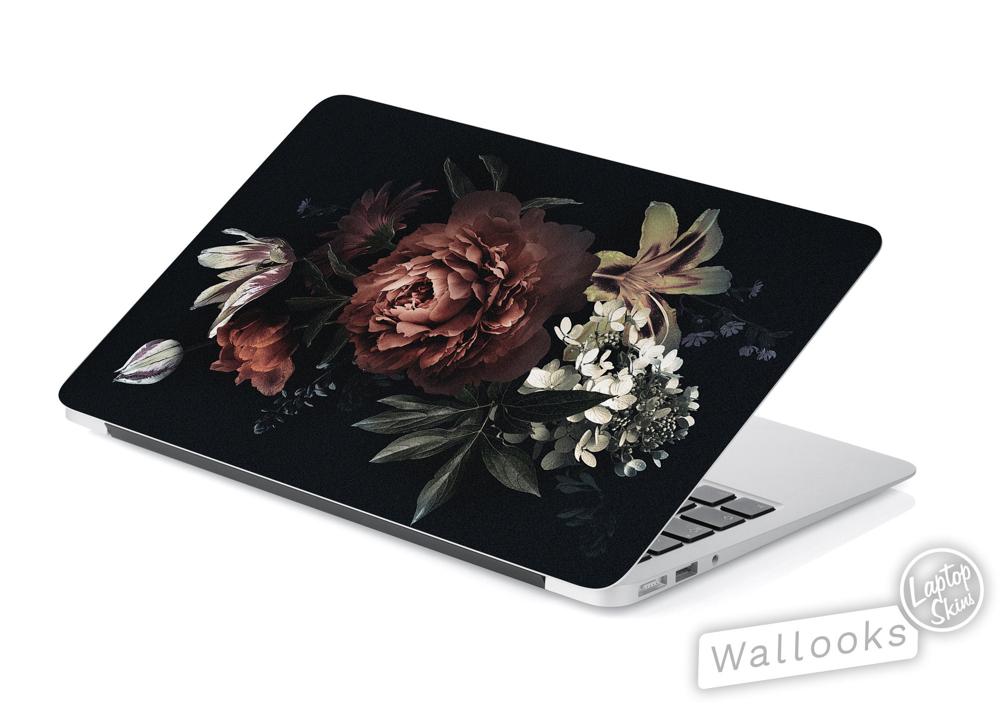 Rose Garden Flower Art Dark Background Universal Laptop Skin - Etsy ...