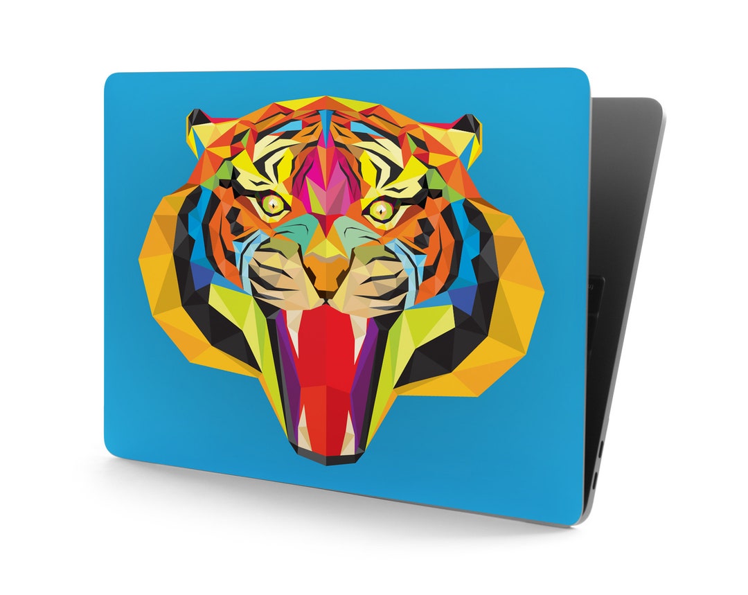 Colorful Tiger Geometric Artwork Design UNIVERSAL Laptop Skin, MacBook ...
